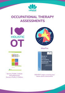 The Occupational Therapy Approach